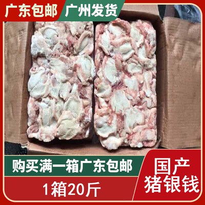 猪银钱  新鲜冷冻烧烤火锅酒店食材 20斤箱4板