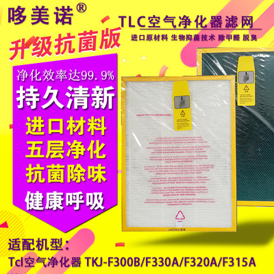 适配Tcl空气净化器TKJ-F300B/F330A/F320A/F315AHEPA过滤网滤芯
