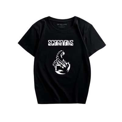 摇滚音乐宽松短袖T恤衫