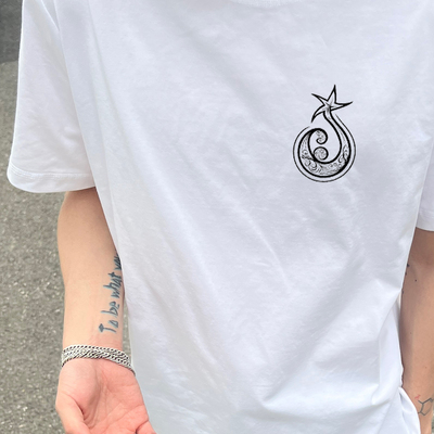 匹马棉液氨工艺清凉舒适纯棉抗皱短袖男夏季2025新款图腾印花T恤