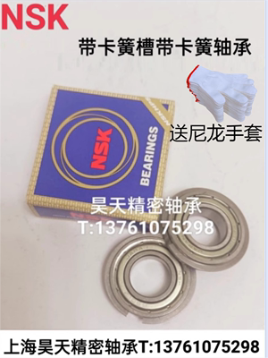 NSK带卡簧轴承6007 6008 6009 6010 6011 6012 6013 6014N DDZZNR