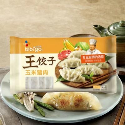 韩国必品阁bibigo玉米猪肉王饺子900g 36只装煎饺食堂搞点夜宵778