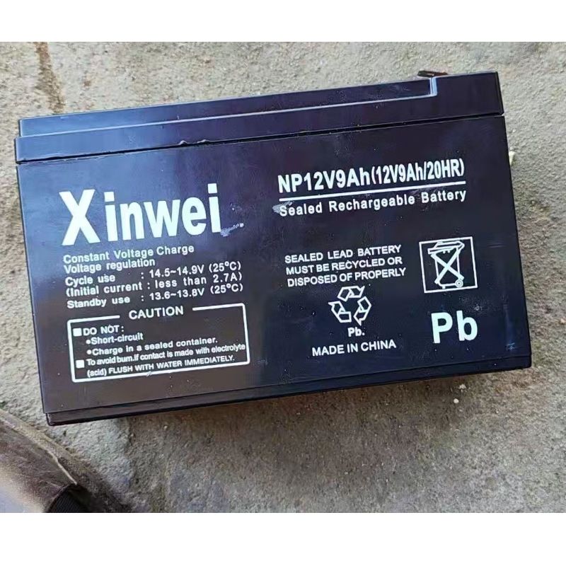 XINWEI蓄电池12V9AH电梯门禁NP9-12消防器材UPS机器内置/照明监控