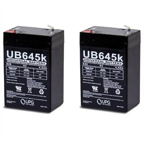 UNIVERSAL BATTERY UB645K 6V4.5AH免维护可充电铅酸蓄电池