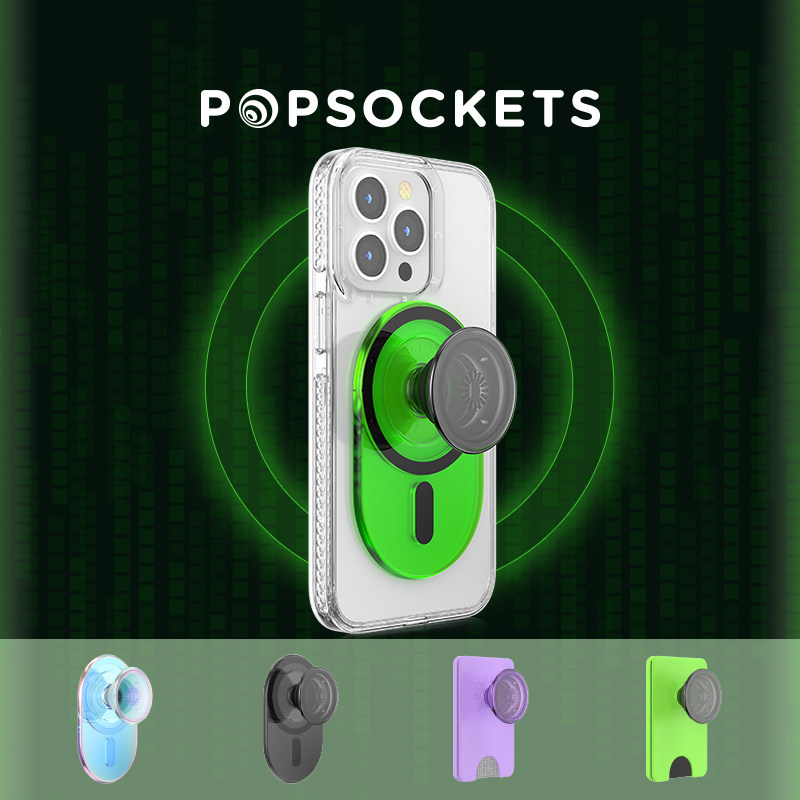 【MagSafe·未来】PopSockets泡泡骚磁吸手机气囊支架指环扣卡包信号灯绿未来紫量子黑泉水蓝_虎窝淘