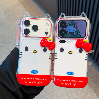 趣味可爱猫耳朵少女凯蒂猫手机壳