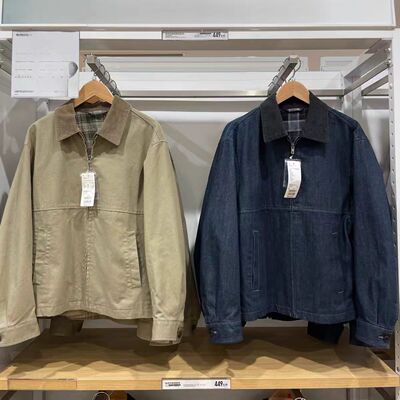 2026春季新品男装女装巴恩风翻领休闲茄克外套夹克478230 480827