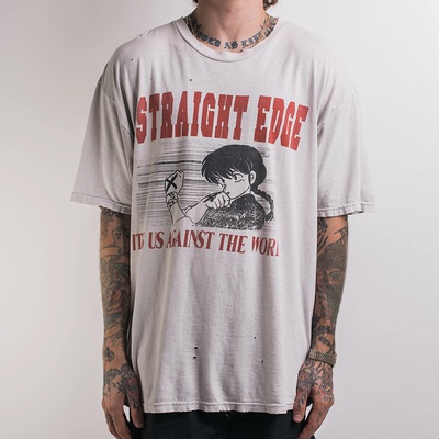 养生朋克StraightEdge摇滚短袖