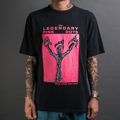 传奇的粉红圆点乐队摇滚宽松短袖