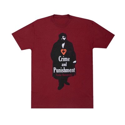 罪与罚文学系列美式休闲短袖T恤