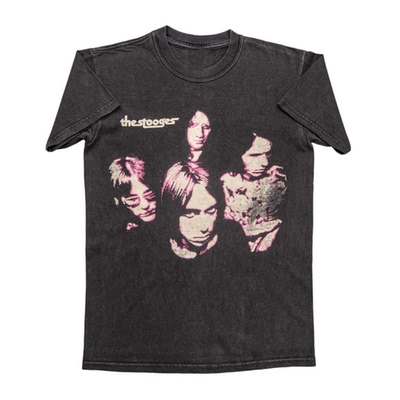 地下丝绒摇滚复古乐队T恤短袖男