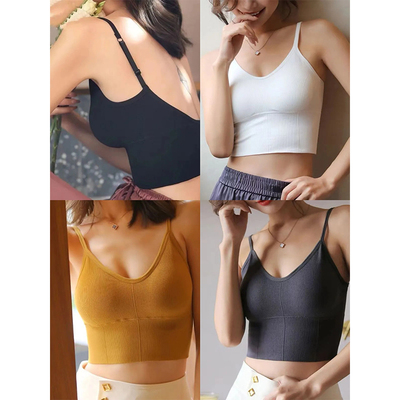 LTGIRL美背u型网红收腹背心女夏日内搭打底带胸垫小吊带外穿背心