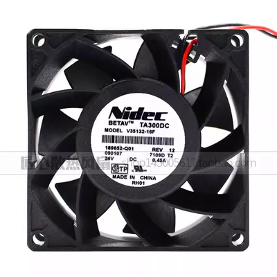 全新nidec V35132-16F 24V 0.45A 8CM 8038大风量变频器轴流风扇