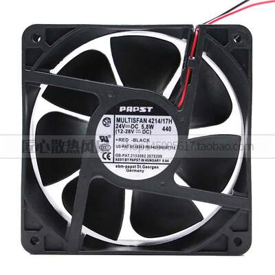 EBM-PAPST 12038 MULTIFAN 4214/17H 24V 5.8W 变频器 散热风扇