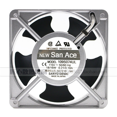 原装 109S024UL 109S005UL 109S075UL 109S074UL 12CM115V风扇
