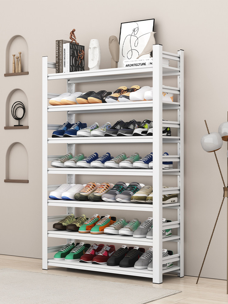 鞋架家用门口多层室内铁艺鞋架子鞋柜入门收纳神器省空间出租屋用_虎窝淘