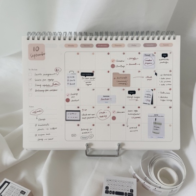 PaperNice B5原创意桌面日历全年月周计划活页本日程安排手帐纸