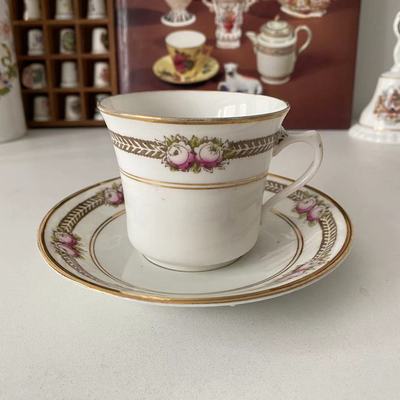 Royal Albert 皇家阿尔伯特 20年代古董花卉午茶杯 收藏老咖啡杯