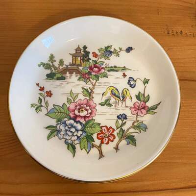 Crown Staffordshire 皇冠斯塔福德郡 Pagoda 收藏盘 英国骨瓷碟
