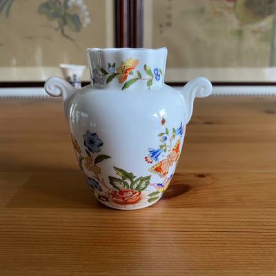 AYNSLEY 安兹丽 Cottage Garden 英国双耳迷你花瓶 桌面摆件瓷瓶