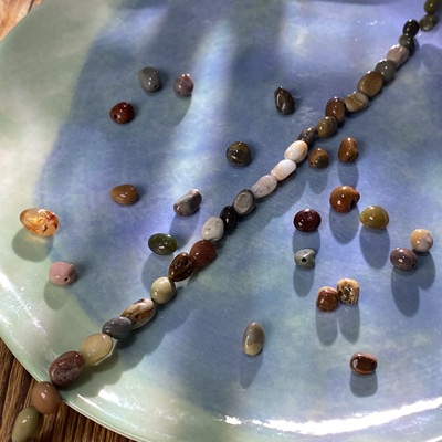 天然阿拉善随形珠6*8mm异形珠子diy串珠手链项链饰品配件材料S173