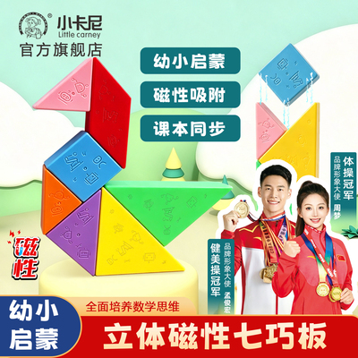 小卡尼磁性立体七巧板益智学具