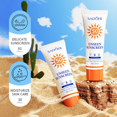 New Tinted Facial Sunscreen Cream Spf 50 Oil Free Anti UVA/U