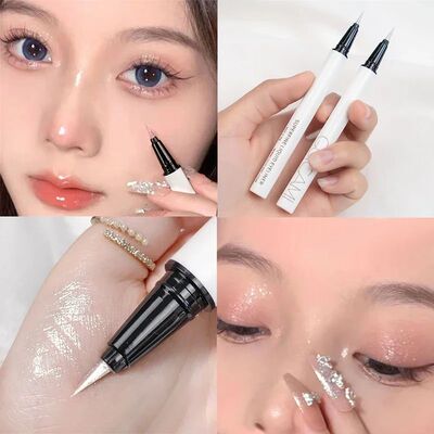 Pearlescent White Liquid Eyeliner Pen Waterproof Non-dizzy E