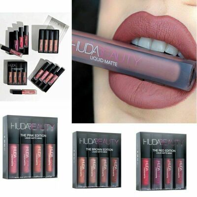 4Pcs/Set Lip Gloss Mini Lip Glaze Set Four Matte Waproo 口红