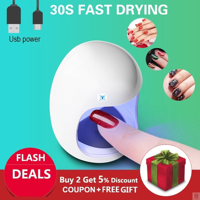Egg Shape 3W UV LED Lamp for Nail Single Finger Lamp Nail