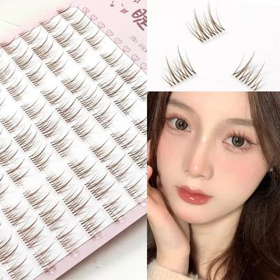 Sunflower Lashes Brown Manga False Eyelashes Natural Soft  L
