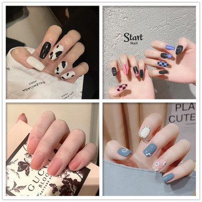 24pcs French Nails For Women Fake Nails Acrylic fake Full