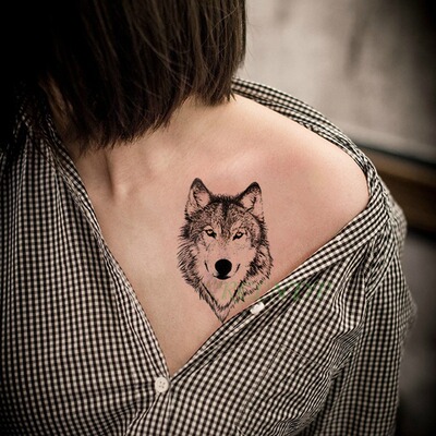 Waterproof Temporary Tattoo Sticker Animal Wolf Lion Eagle