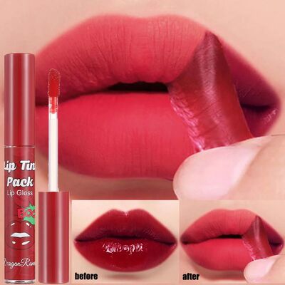 Peel Off Rose Red Lip gloss Lip Outline Contour Tattoo Lip S