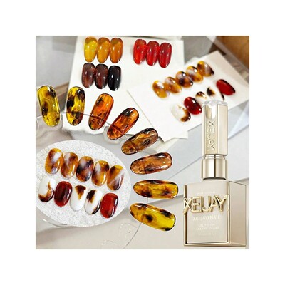 15Ml high transparent amber brown gel nail polish UV Led aut