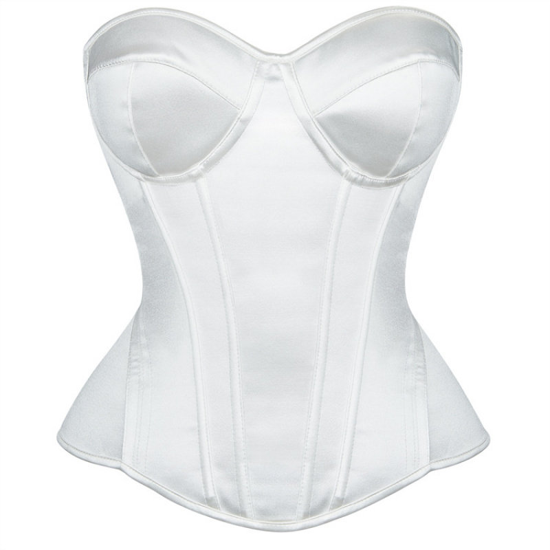 新款有钢圈罩杯女士美体托胸束身宫廷收腰裹胸抹胸塑身上衣CORSET