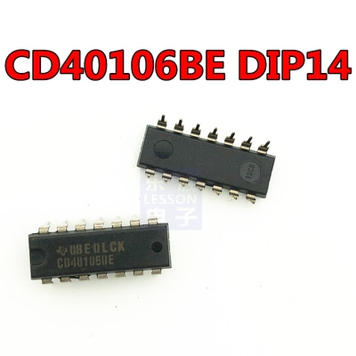 CD40106BE CD40106/HCF40106 六施密特触发器 DIP-14 进口原装