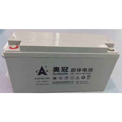 奥冠蓄电池6-GFMJ-胶体免维护12V150AH太阳能直流屏UPSEPS