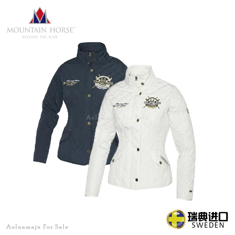 进口秋冬骑士薄棉服马术运动马具用品英式骑士服装女款骑马训练服