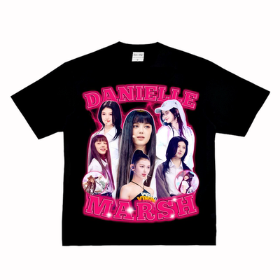 NewJeans DANIELLE 牟智慧 美式女团粉丝应援街头男女长短袖T恤潮