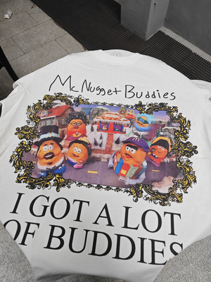 CPFM麦当劳直喷美式高街流行vintage水洗复古做旧VTG短袖T恤男女