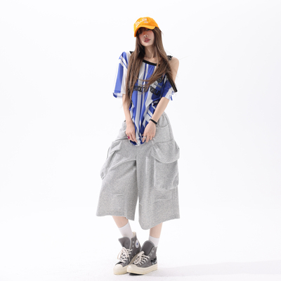 【BSF.cn】休闲新品｜慵懒outfit｜活力与力量感 灰色大口袋星星