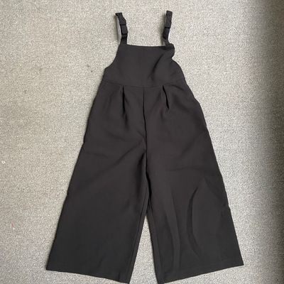 4件7折 日单贵牌pom ponette外贸童装背带裤日系中大童阔腿背带裤