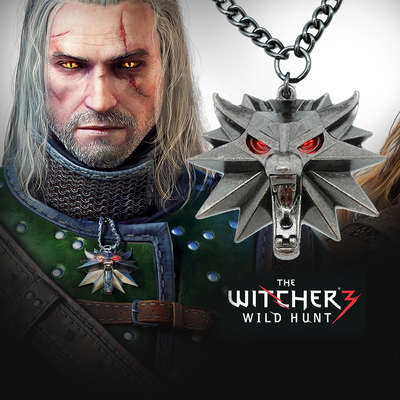 巫师3游戏周边项链挂件