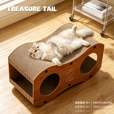 TreasureTail多功能双层猫抓板