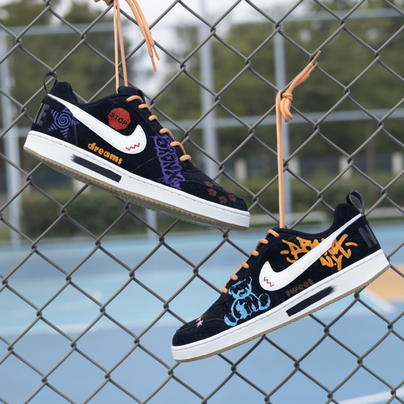 【定制球鞋】耐克NikeSB系列 暴力熊BOX 街头鸳鸯 男子低帮滑板鞋