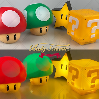 声效马里奥主题LED小夜灯可充电