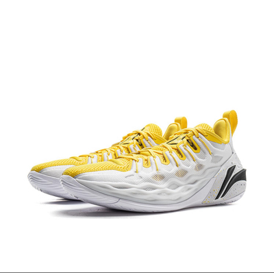 LiNing李宁 Buckets Jb吉米巴特勒䨻科技篮球鞋 白黄色ABAV051-15