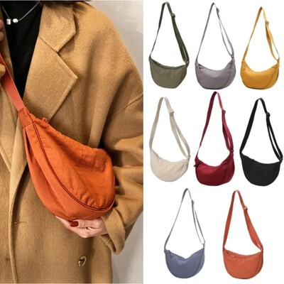 Casual Nylon Hobos Crossbody Bag for Women Designer Shoulder