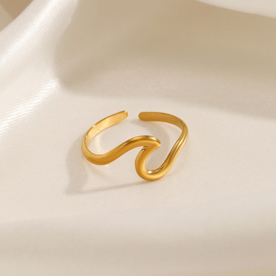 Simple Ring Cold Style High Sense Open Minimalist Irregular